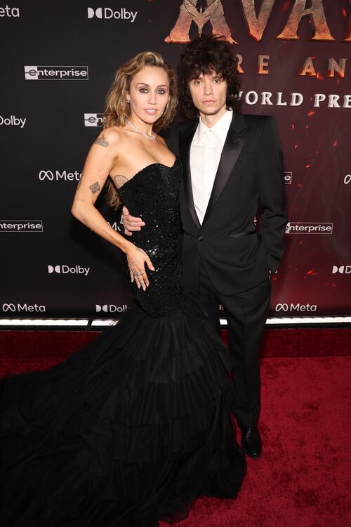 Photos: Miley Cyrus and Maxx Morando at "Avatar: Fire And Ash" World ...